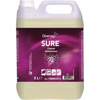 Diversey SURE Cleaner Disinfectant rengørings- og desinfektionsmiddel 5 ...