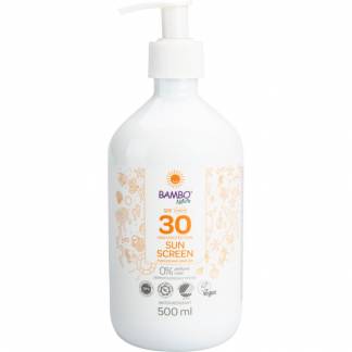 Bambo Nature sollotion SPF 30 UVA- og UVB-beskyttelse 500ml