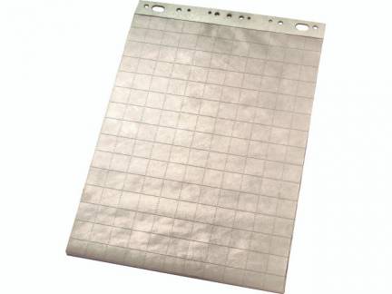 Esselte flipoverpapir Økonomi 55 x 71 cm blank og kvadreret, 50 ark