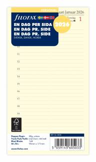 Køb Filofax 2026 kalender refill Personal dag pr. side