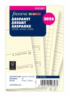 Køb Filofax 2026 kalender refill Pocket årspakke
